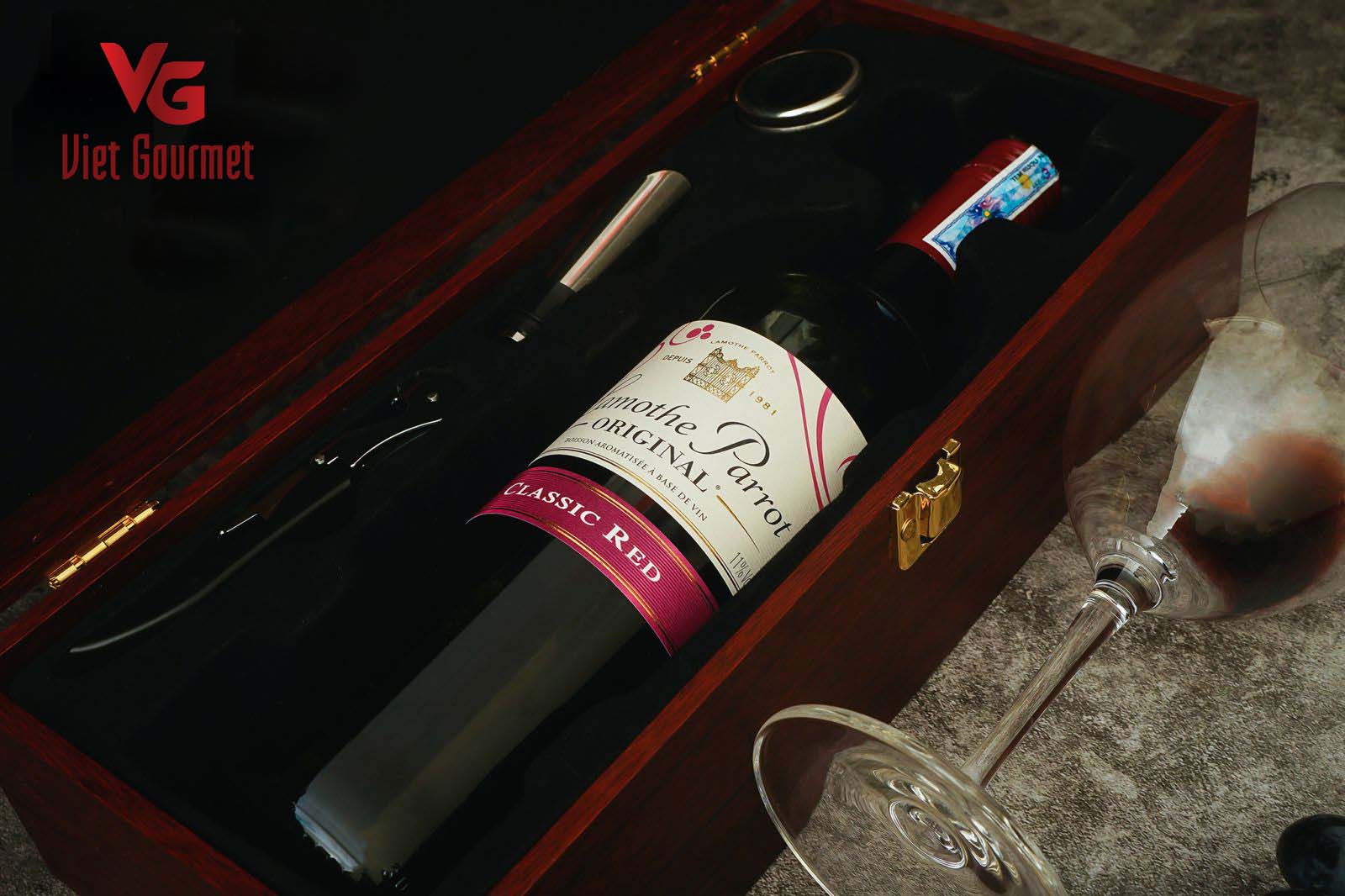 Vang ngọt Lamothe Parrot Original 11% - 6 tặng 1 nhiều quà